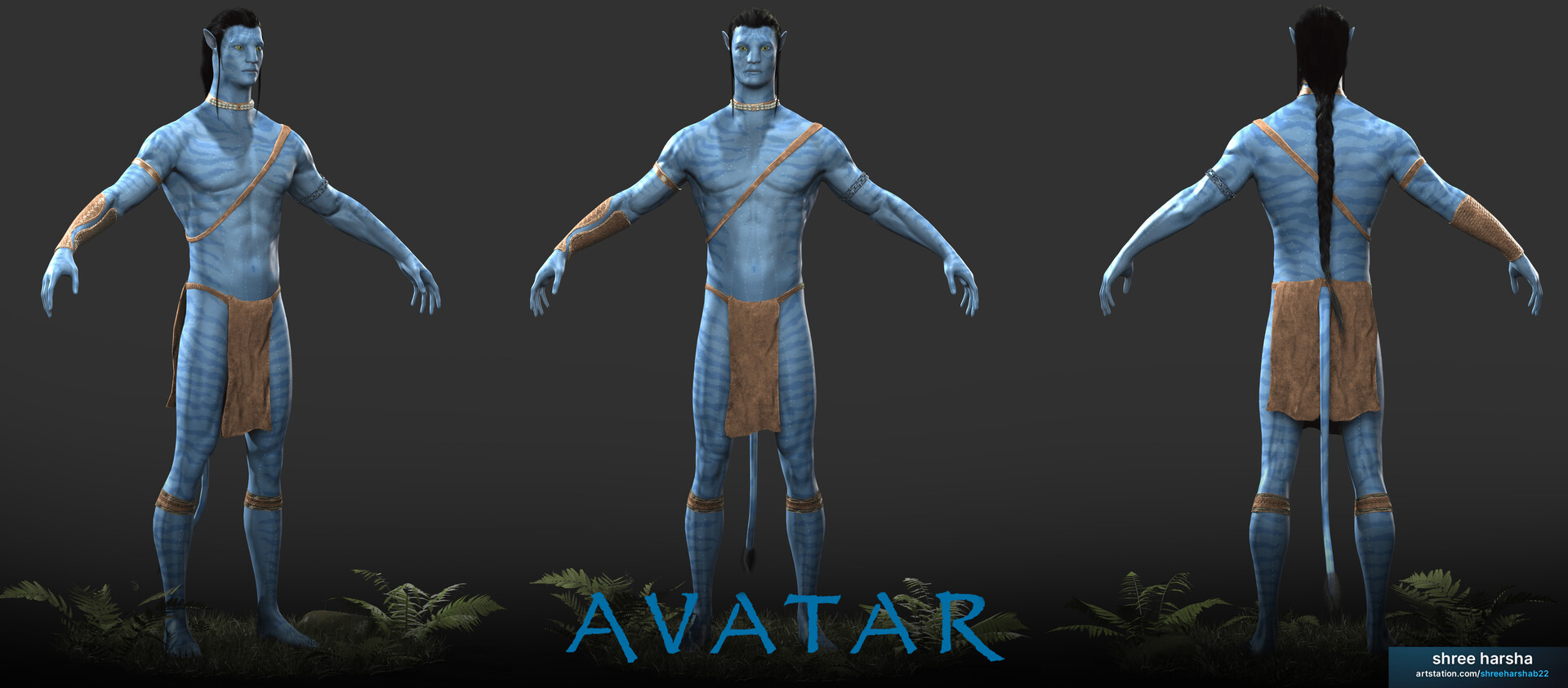 ArtStation - Avatar fan-made 3D model: "Avatar's Jake Sully