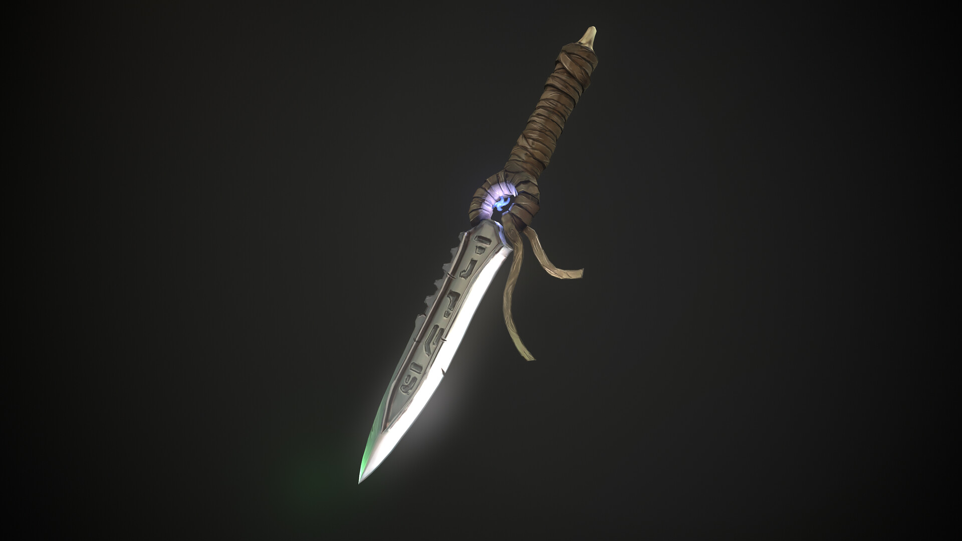 ArtStation - Old rune dagger