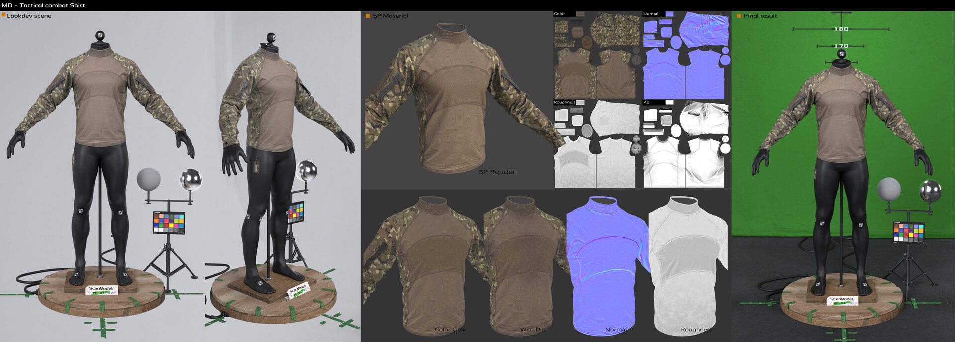 ArtStation - MD_Tactical Combat Shirtt workflow