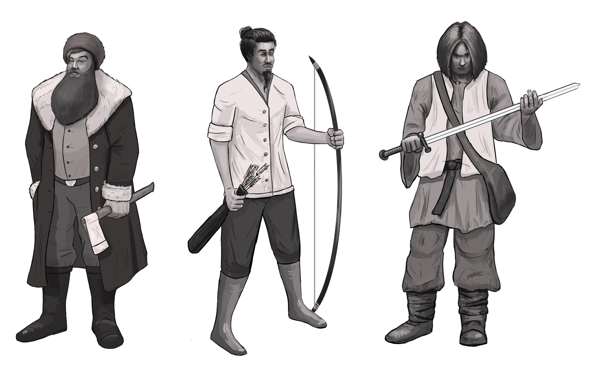 ArtStation - Three characters