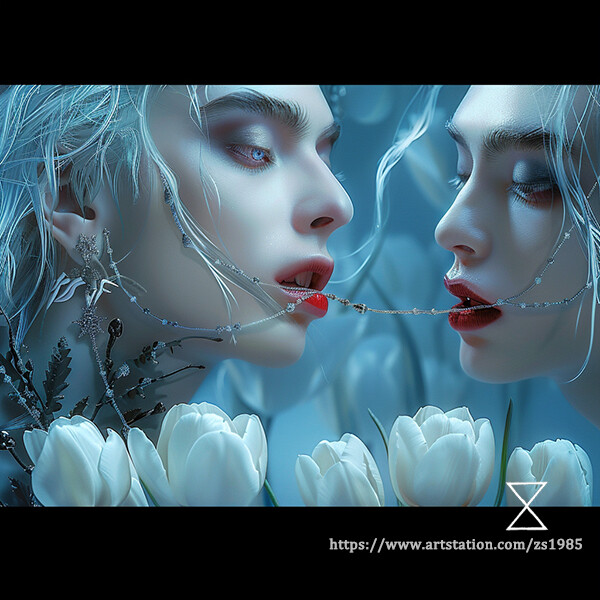 ArtStation - (禁忌之吻)-by ruoxin zhang