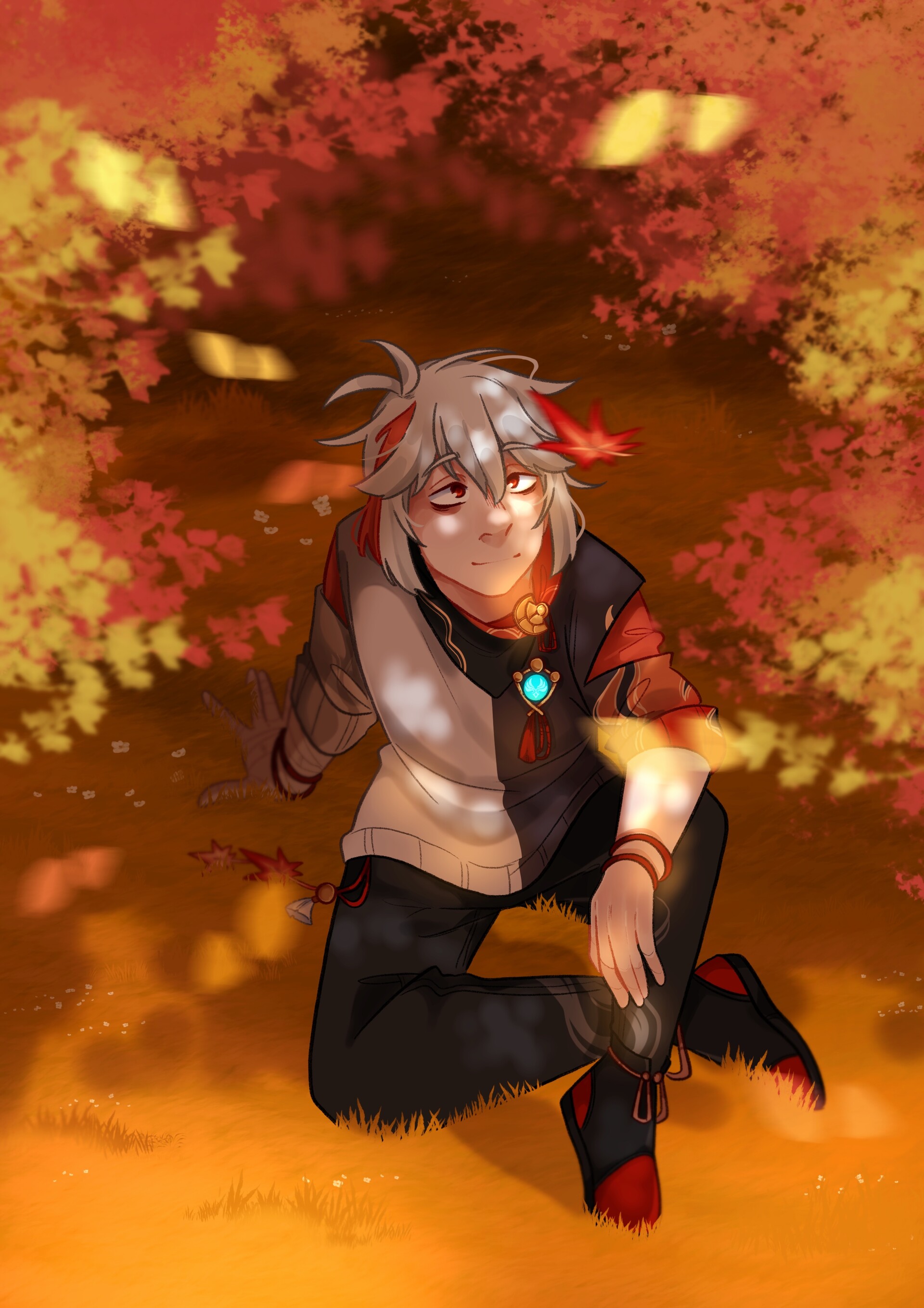 Hiro_Draws - Genshin Impact-Kazuha