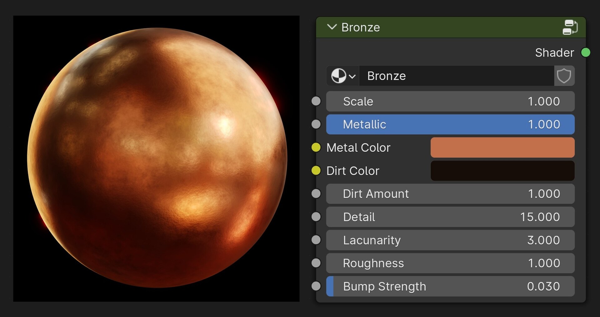Ryan King - Procedural Bronze Material (Blender Tutorial)