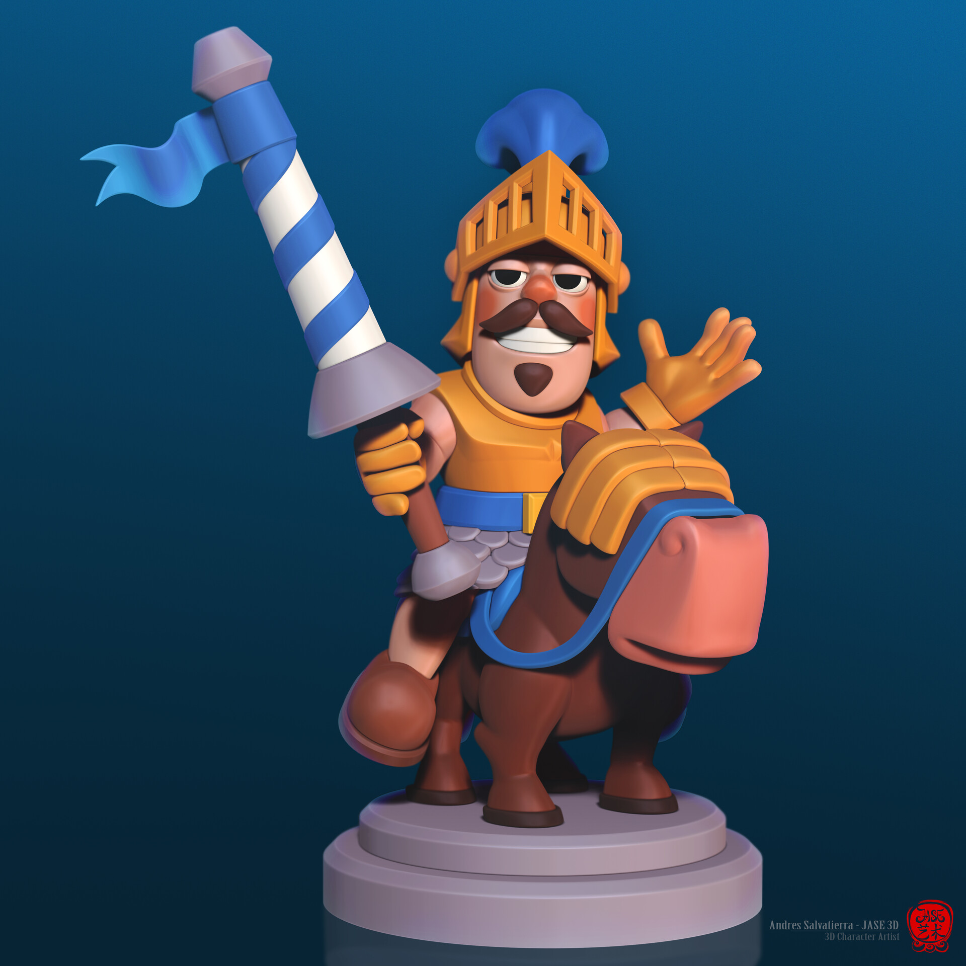 ArtStation - Clash Royale | Prince - Fansculpt