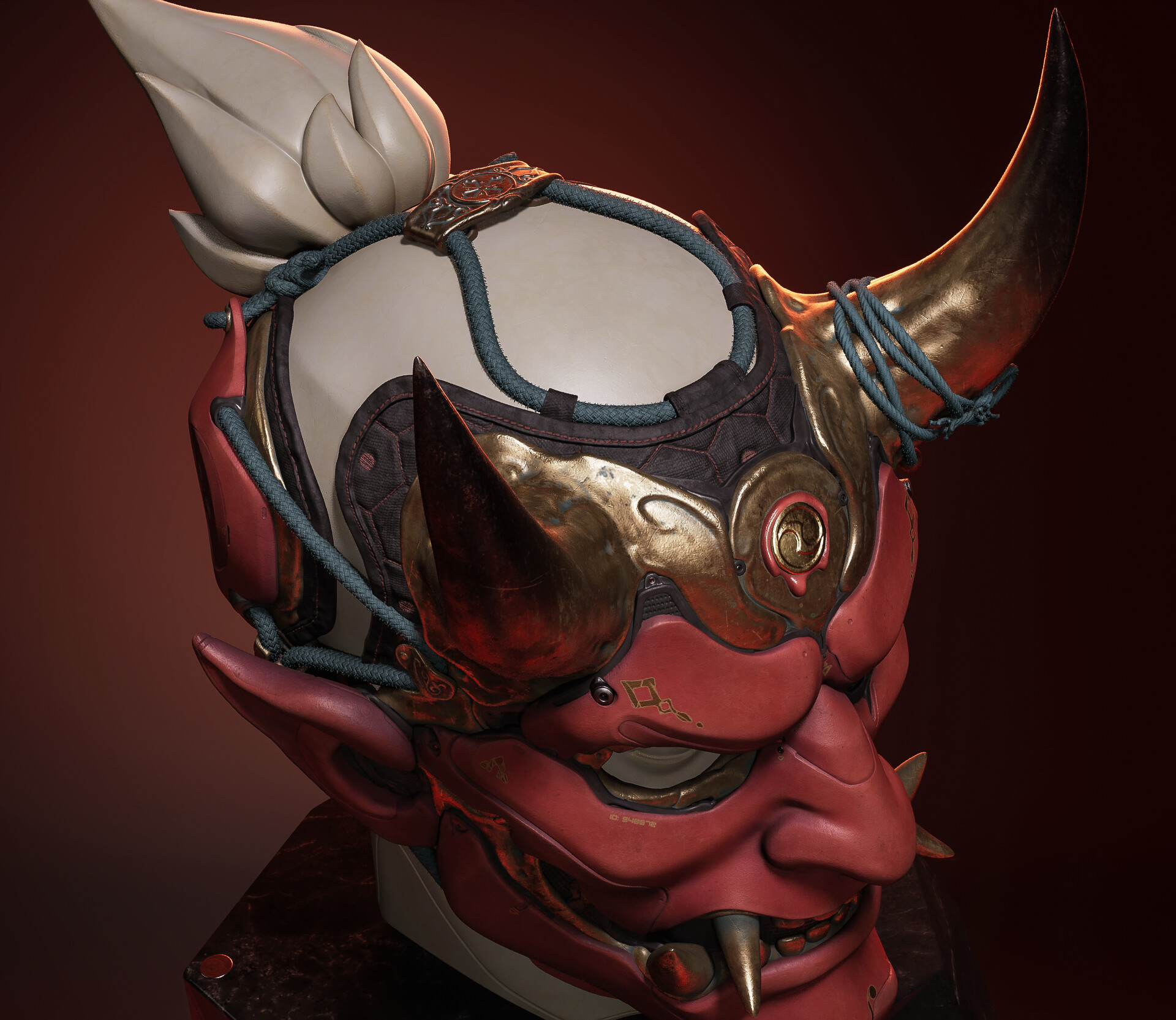 Frederic Daoust - Cyberpunk Oni Mask - The Dragon
