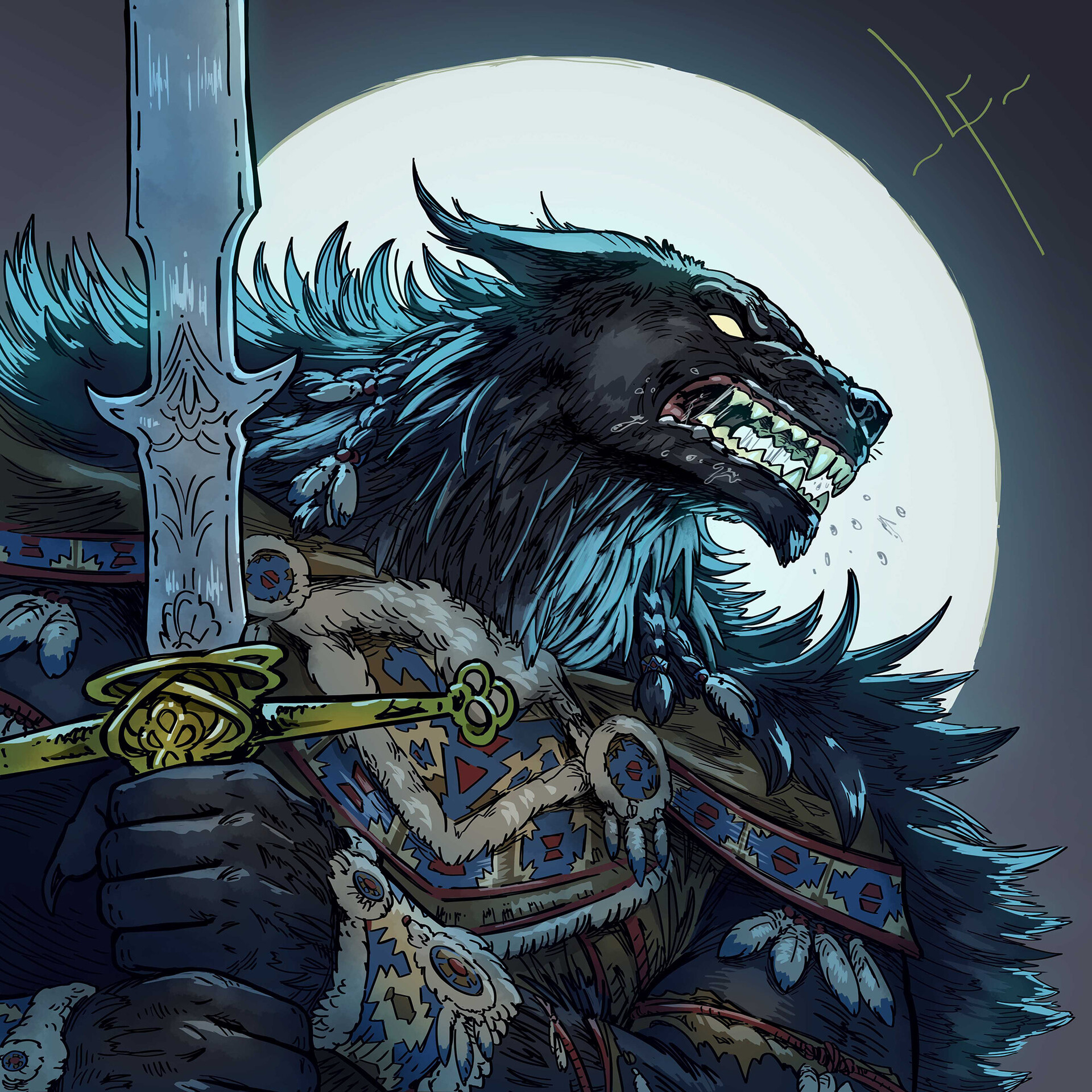 ArtStation - Wolf Shifter