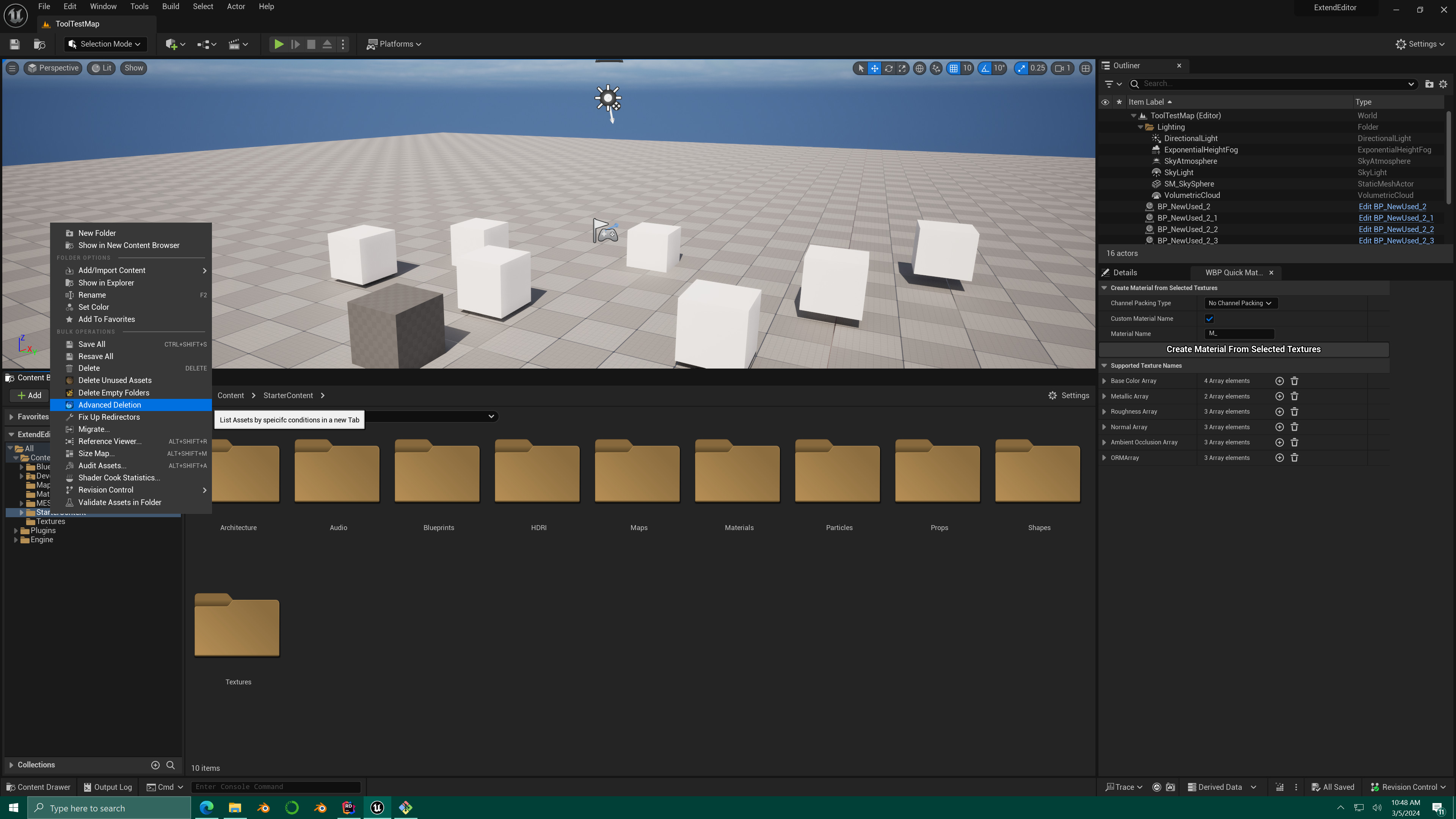 3D Design and Tech Art - Unreal Engine 5.3 Asset Management Tool - Mega Micro Manager