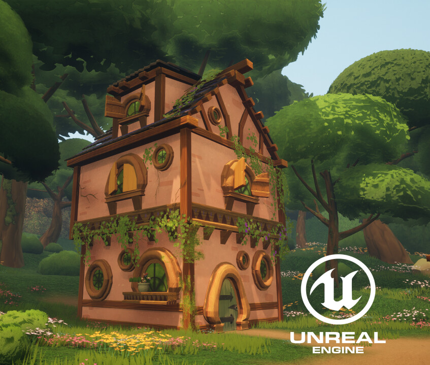 ArtStation - [UE5] - Stylized House