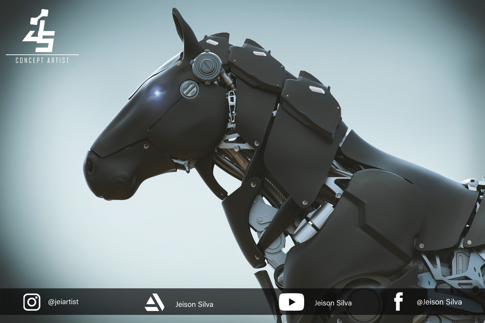 ArtStation - Mechanical horse - robot.