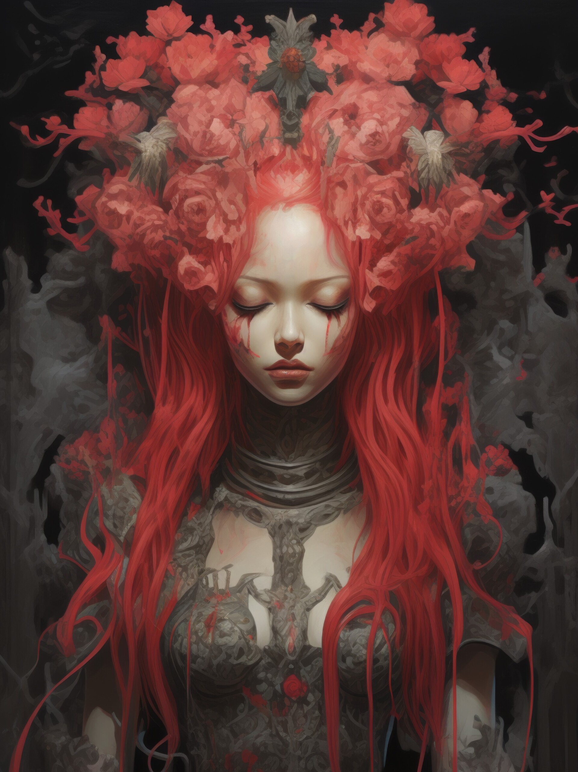 ArtStation - Ethereal Sleeping Flower Princess