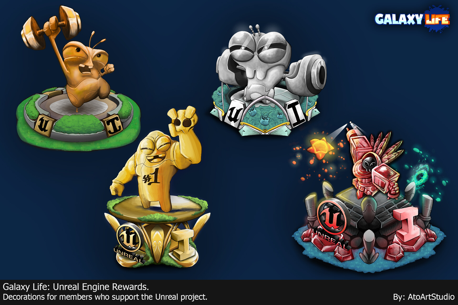 ArtStation - Galaxy Life "Unreal Engine Rewards"