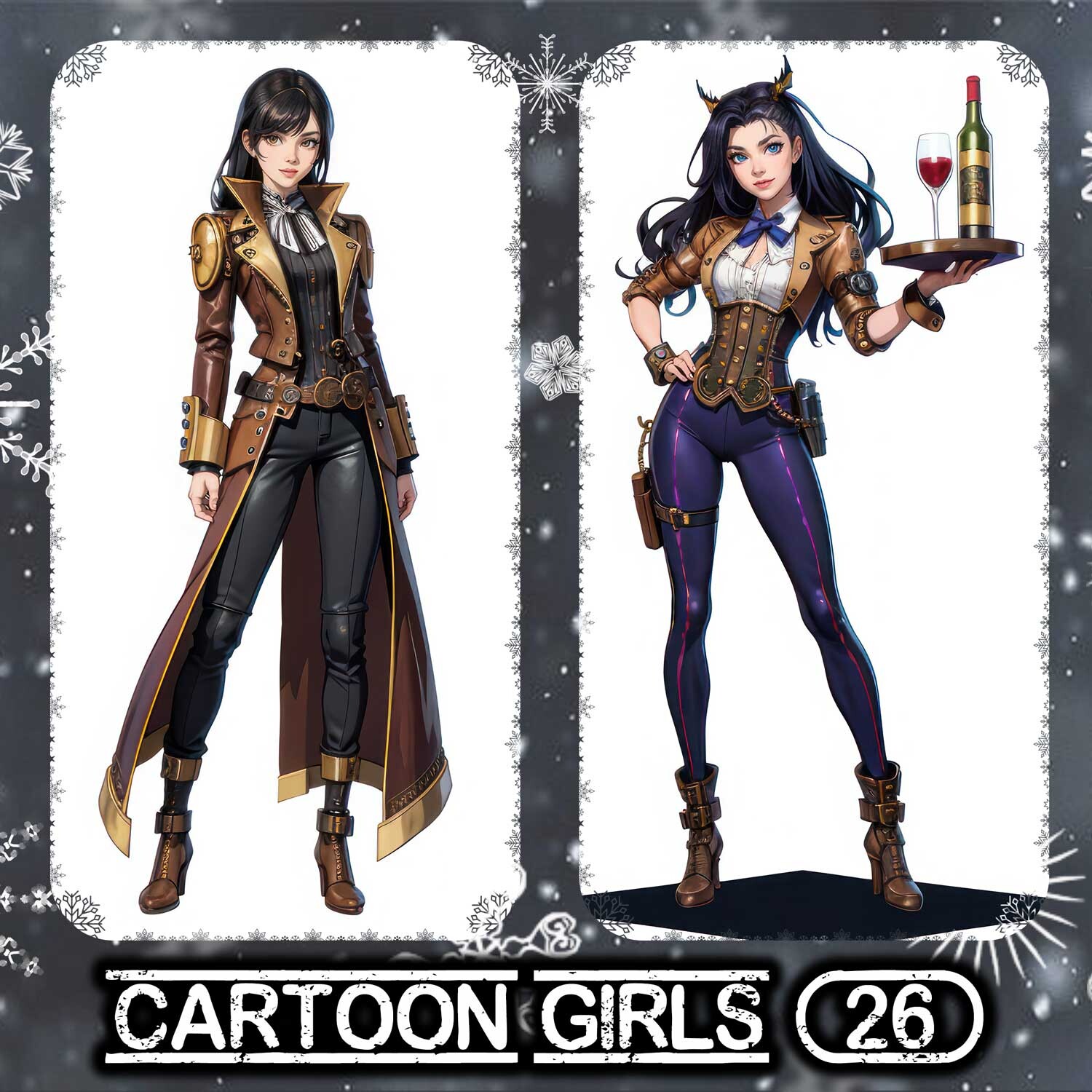 ArtStation - 290+ Cartoon Girls (Fascinating Steampunk) Images ...