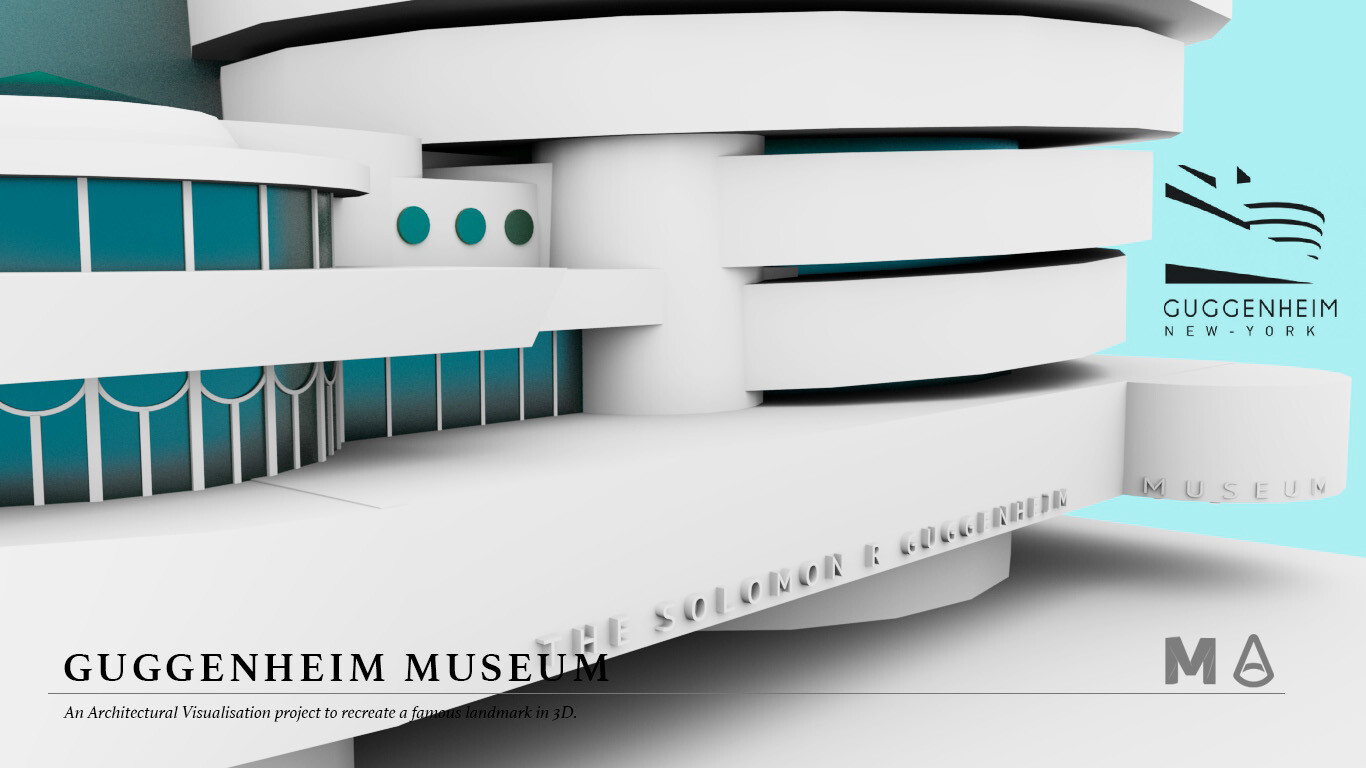 ArtStation - Guggenheim Museum 3D Model + Render