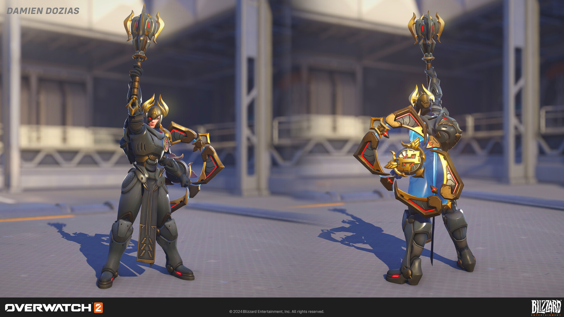 Damien Dozias - Overwatch 2 - Royal Captain Brigitte - Shield