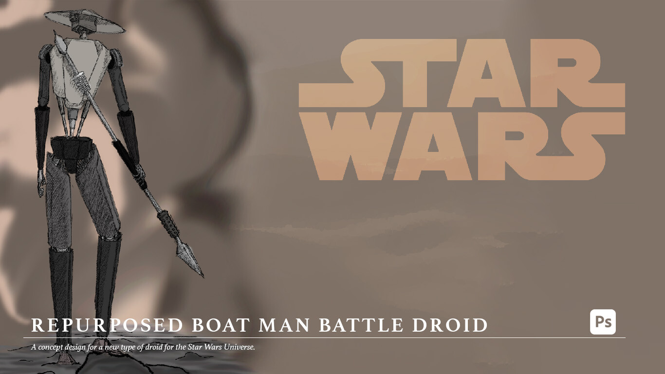 ArtStation - Boat Man Battle Droid - Star Wars