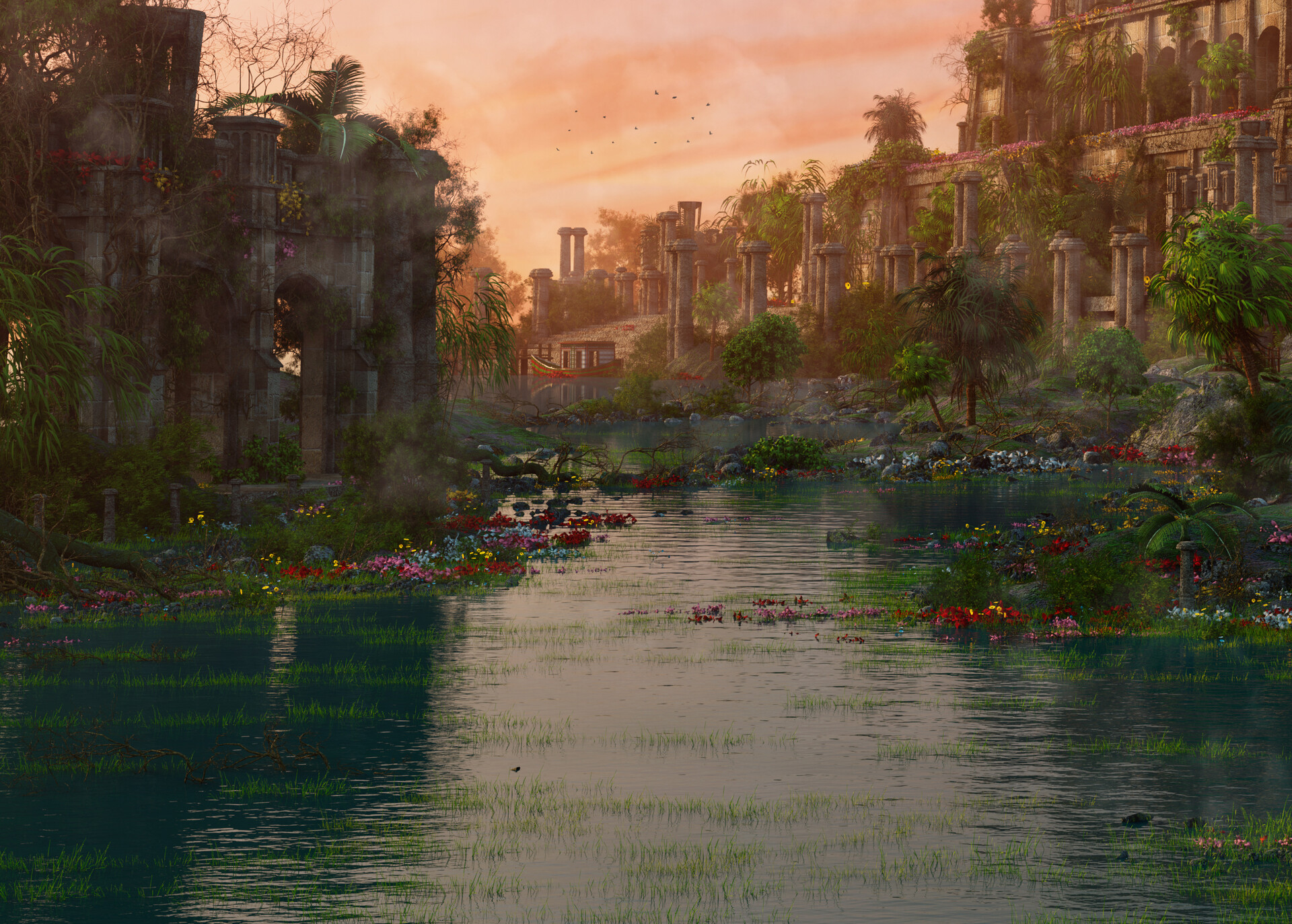 Marc Mons - Hanging Gardens of Babylon. 7 Wonders