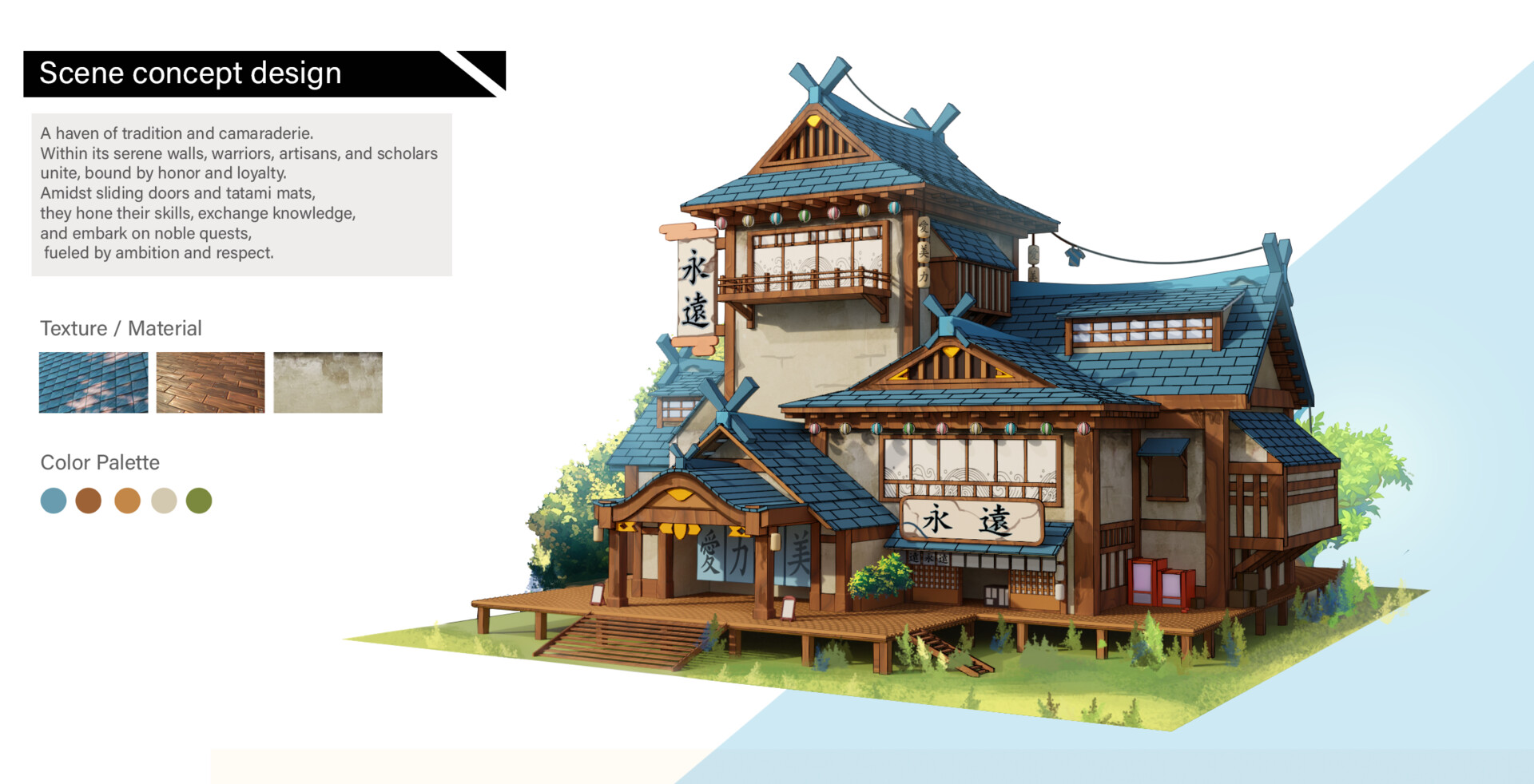 ArtStation - japanese house/store concept