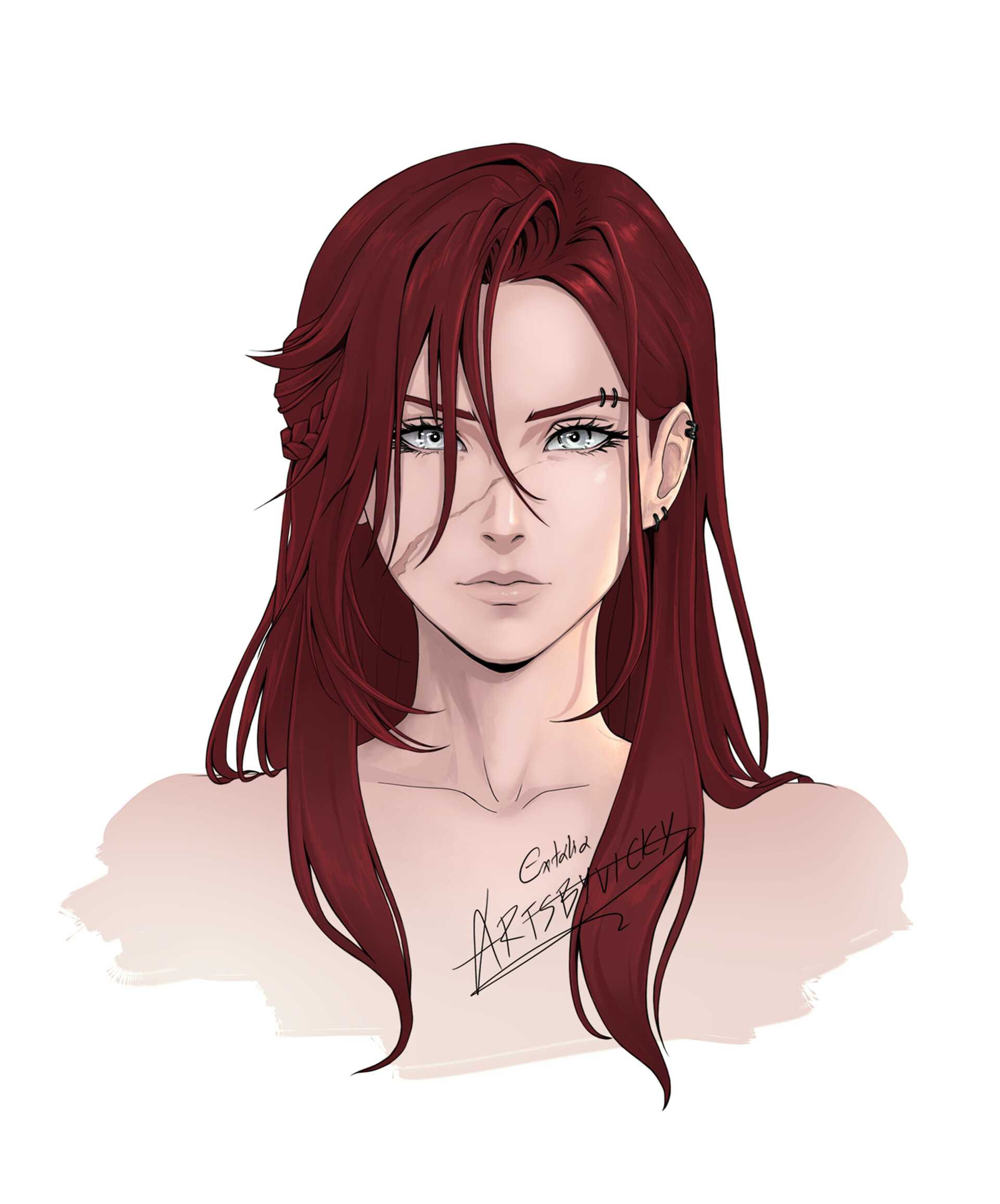 ArtStation - My OC Extalia, the main character of my webtoon.