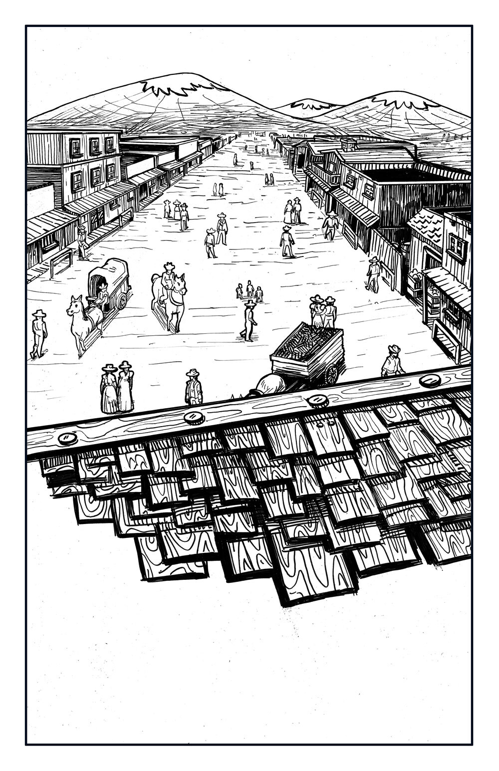 ArtStation - Western Project_Town