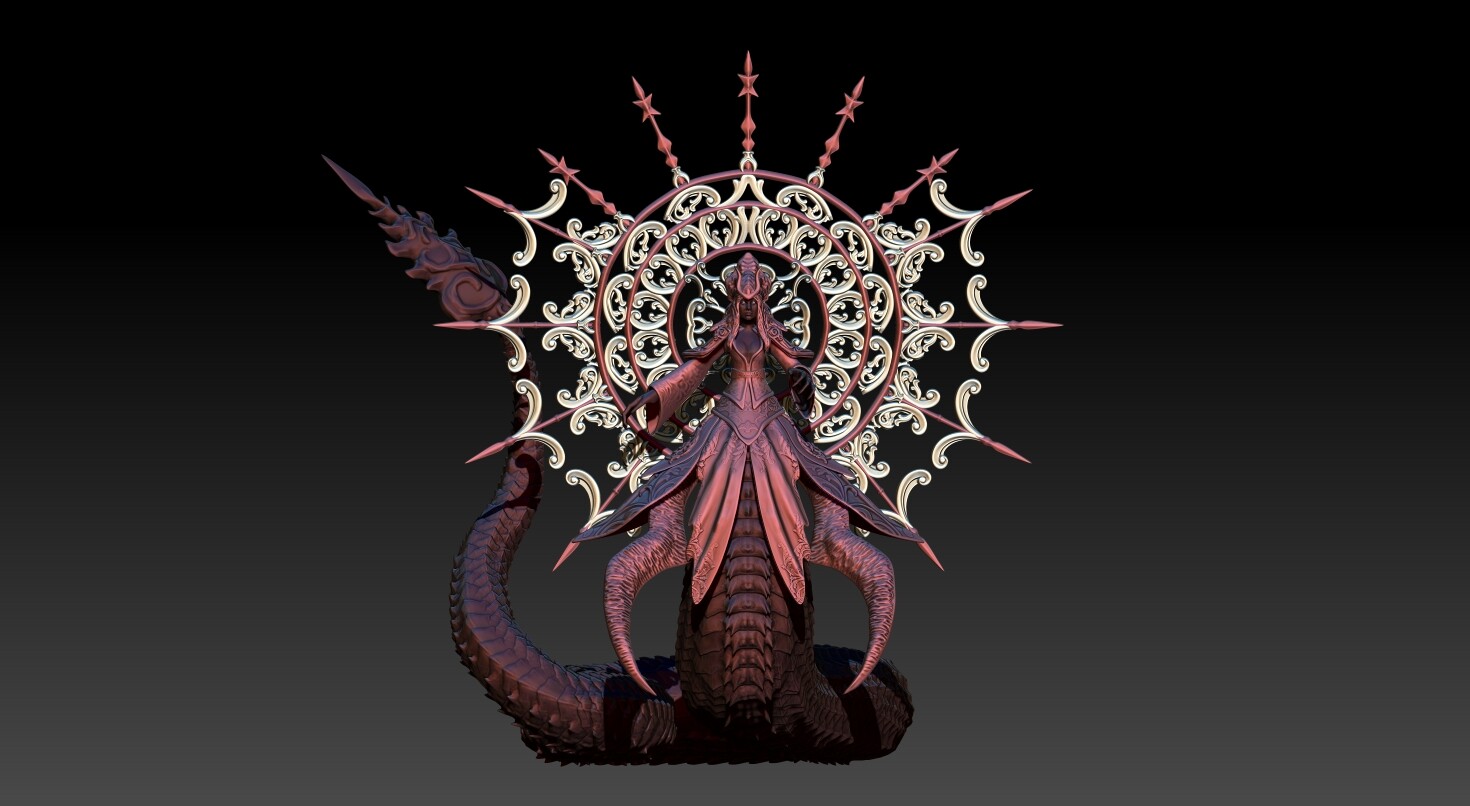 ArtStation - MEDUSA (Beakyung The White Viper) | SILKROAD FIGURE ...