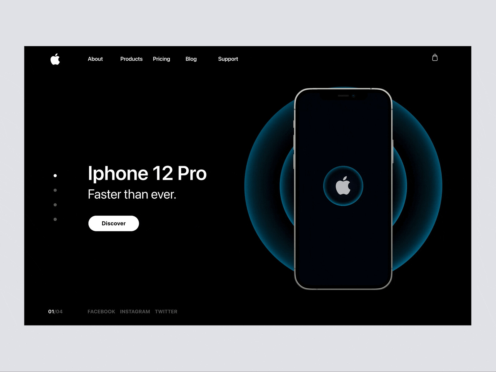 ArtStation - Iphone Website Concept Gif Animation