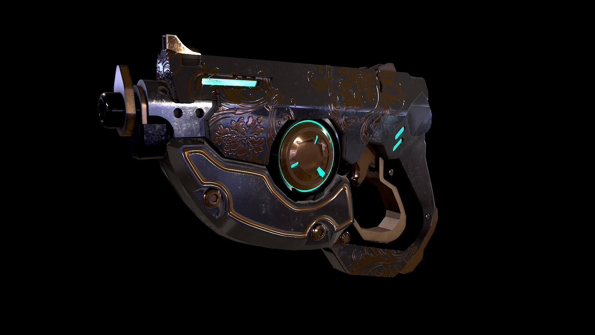 ArtStation - Tracer's Gun - Skin (school project)