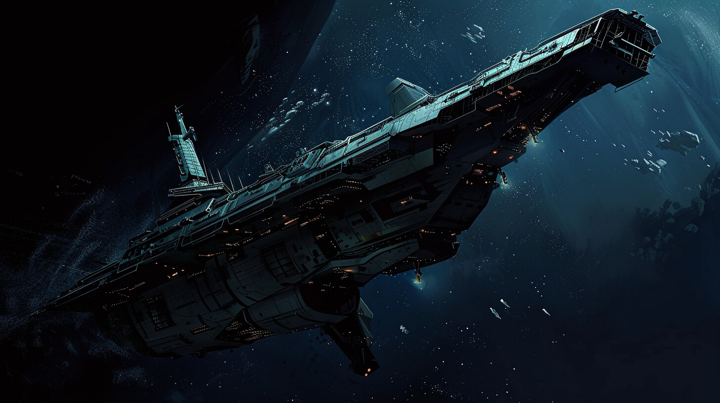 ArtStation - Spaceship design generated by Midjourney AI