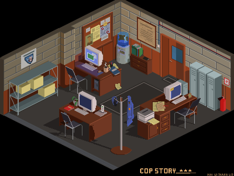 ArtStation - Police Station