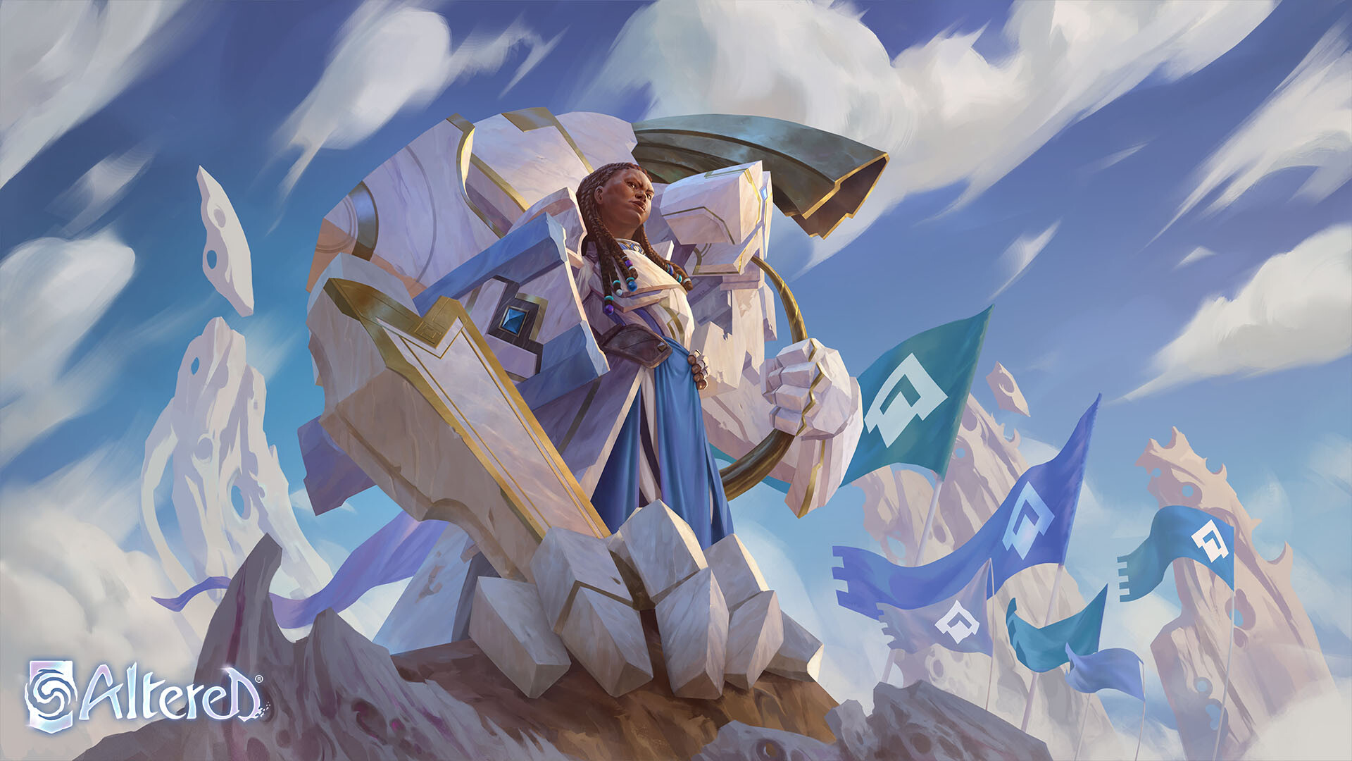 Altered TCG - Altered - Hero Card Ilustration - Gulrang & Tocsin