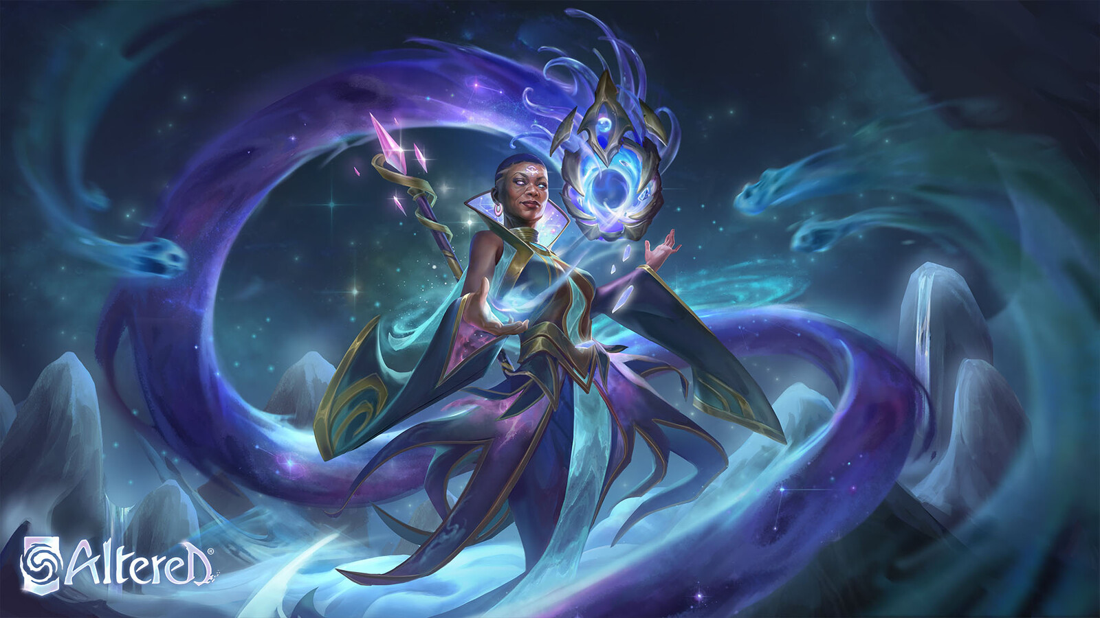 Altered TCG - Altered - Hero Card Ilustration - Lindiwe & Maw