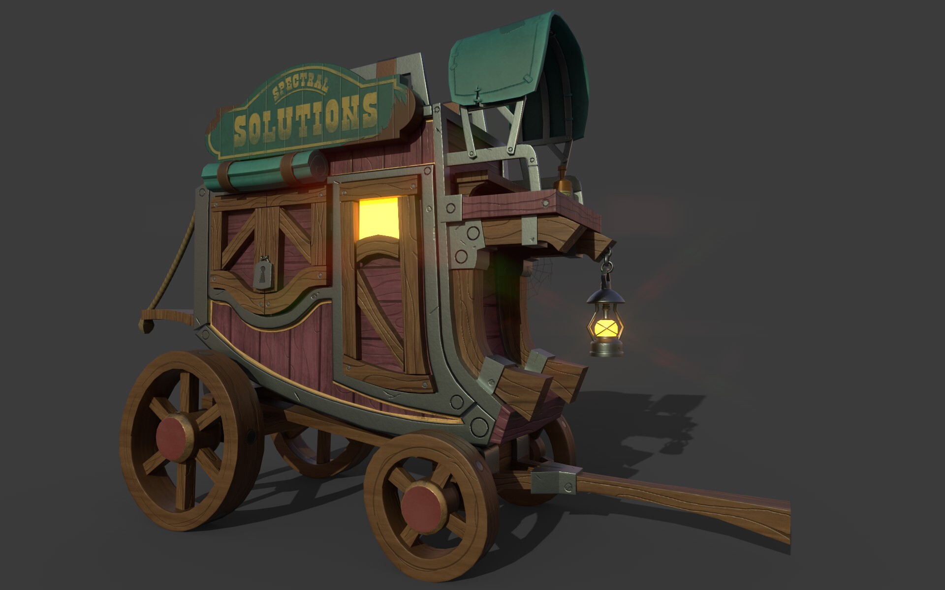 ArtStation - Lowpoly Wagon