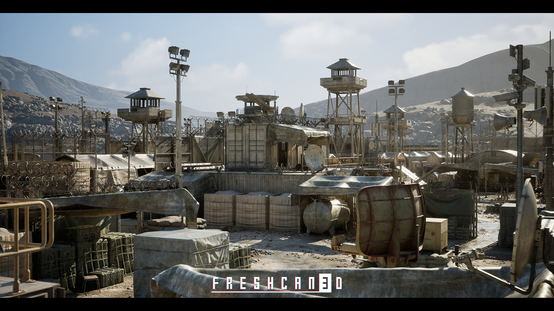 Freshcan 3D - Environment Art Studio - Military Base & Military Camp ...
