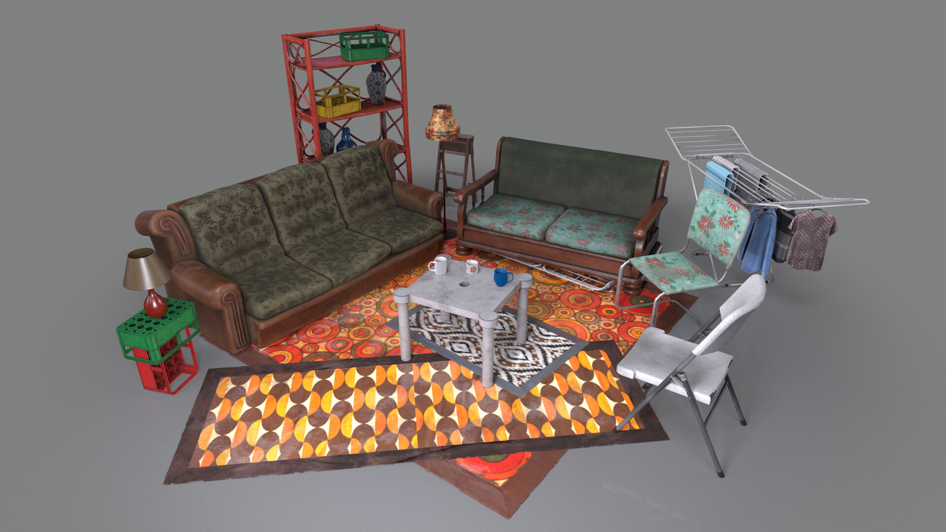 Coded Arts - Livingroom Props Collection