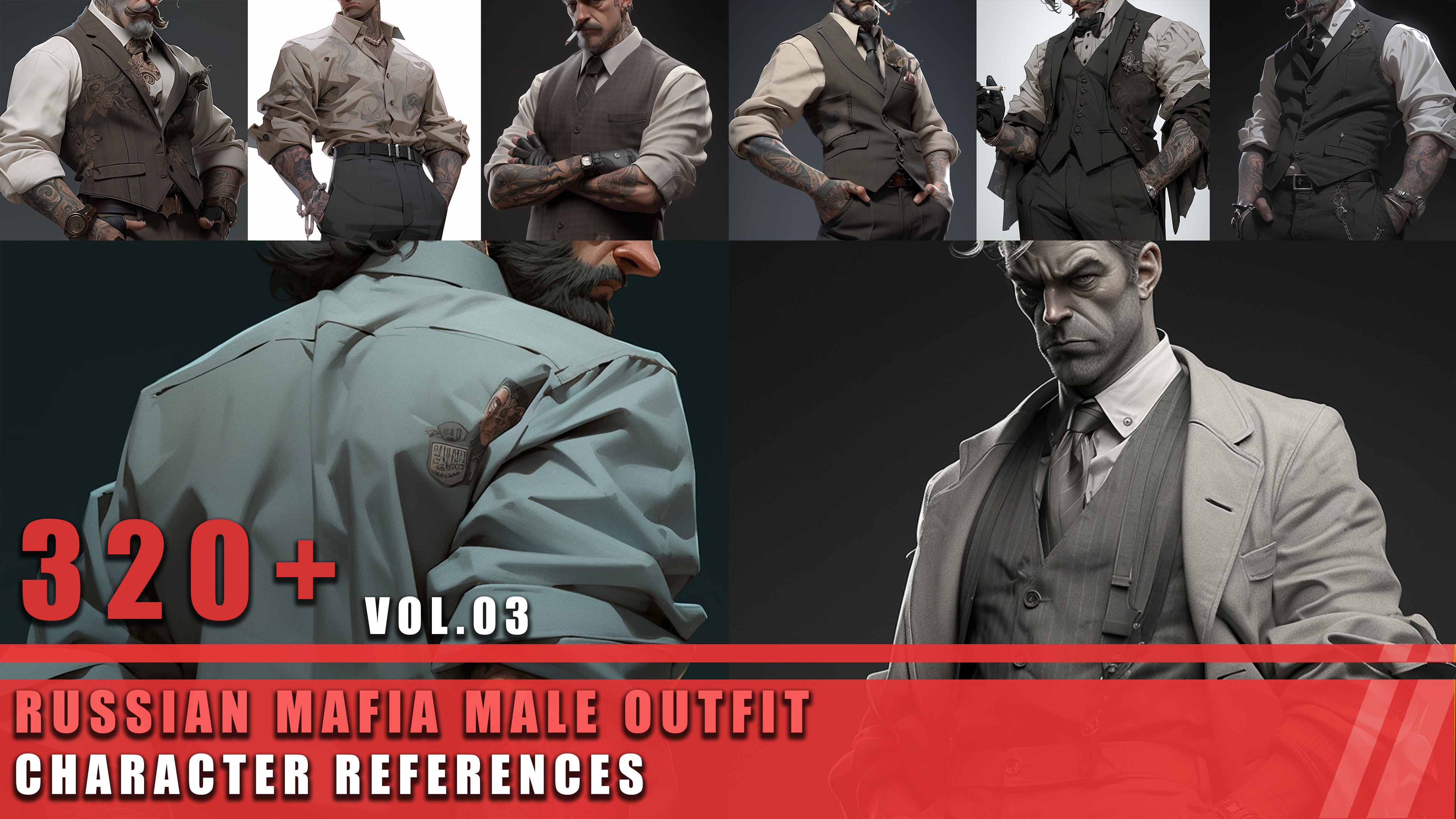 WaterLaw's Studio - 320+ Russian Mafia Male Outfit - Character ...