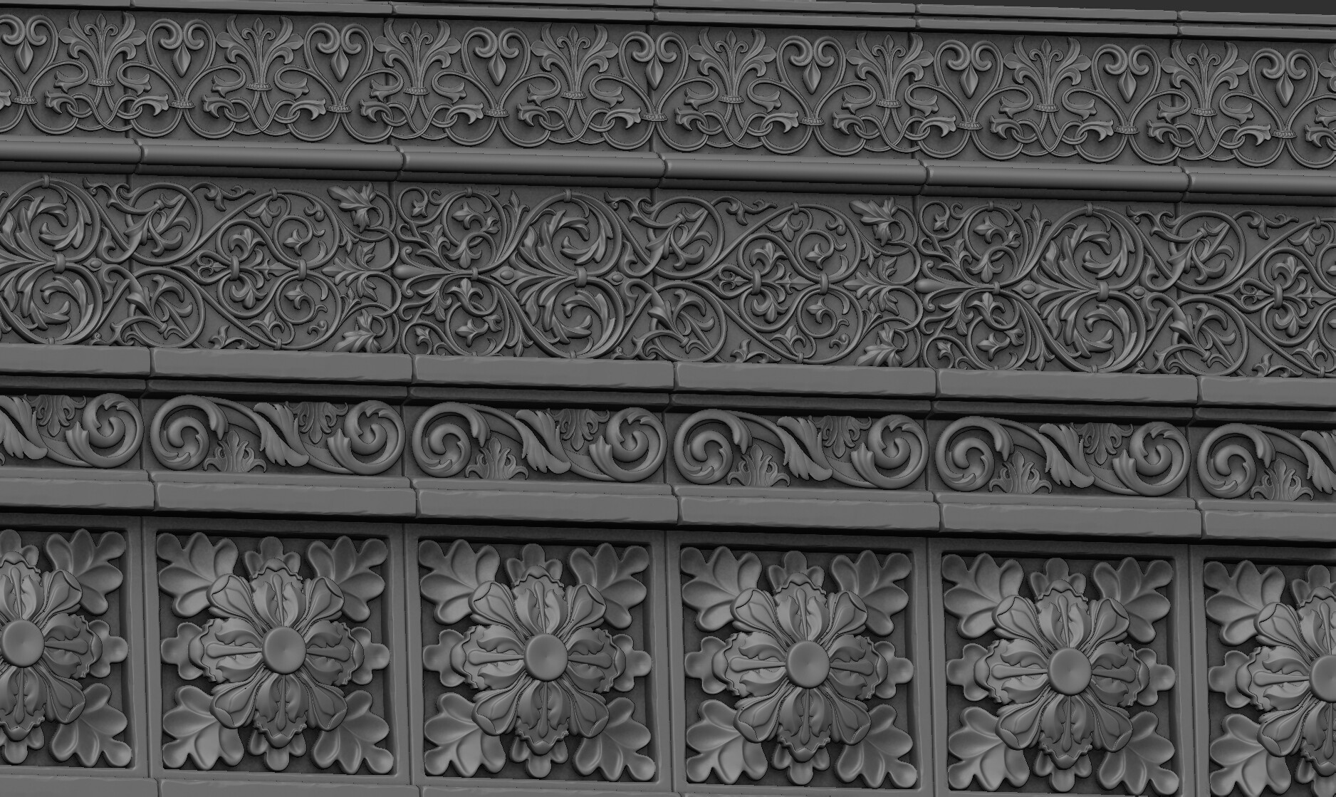 ArtStation - Gothic Wall Trim