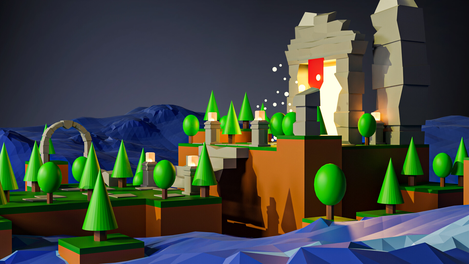 ArtStation - Island Game Level