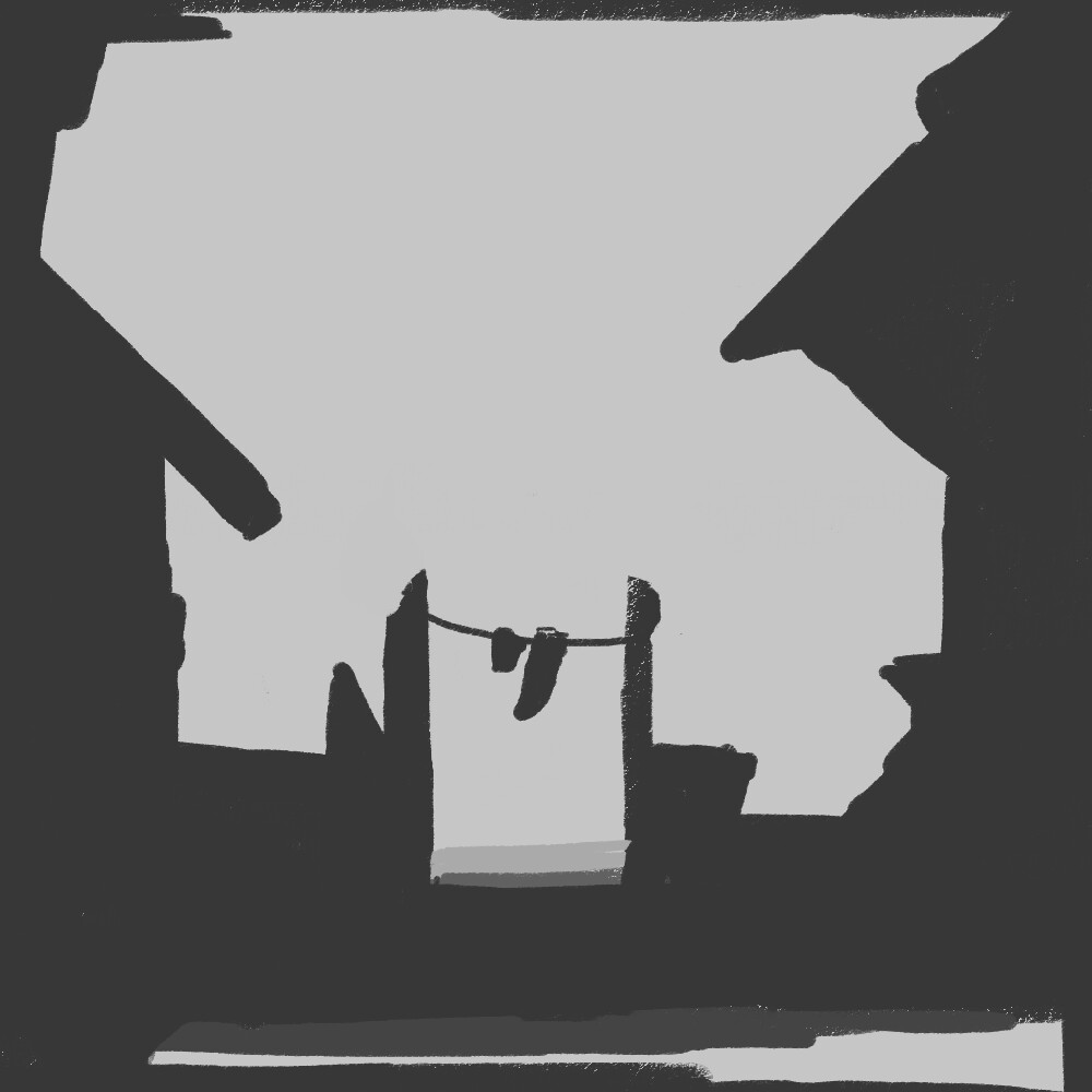 ArtStation - Monochromatic Environment Concept 1