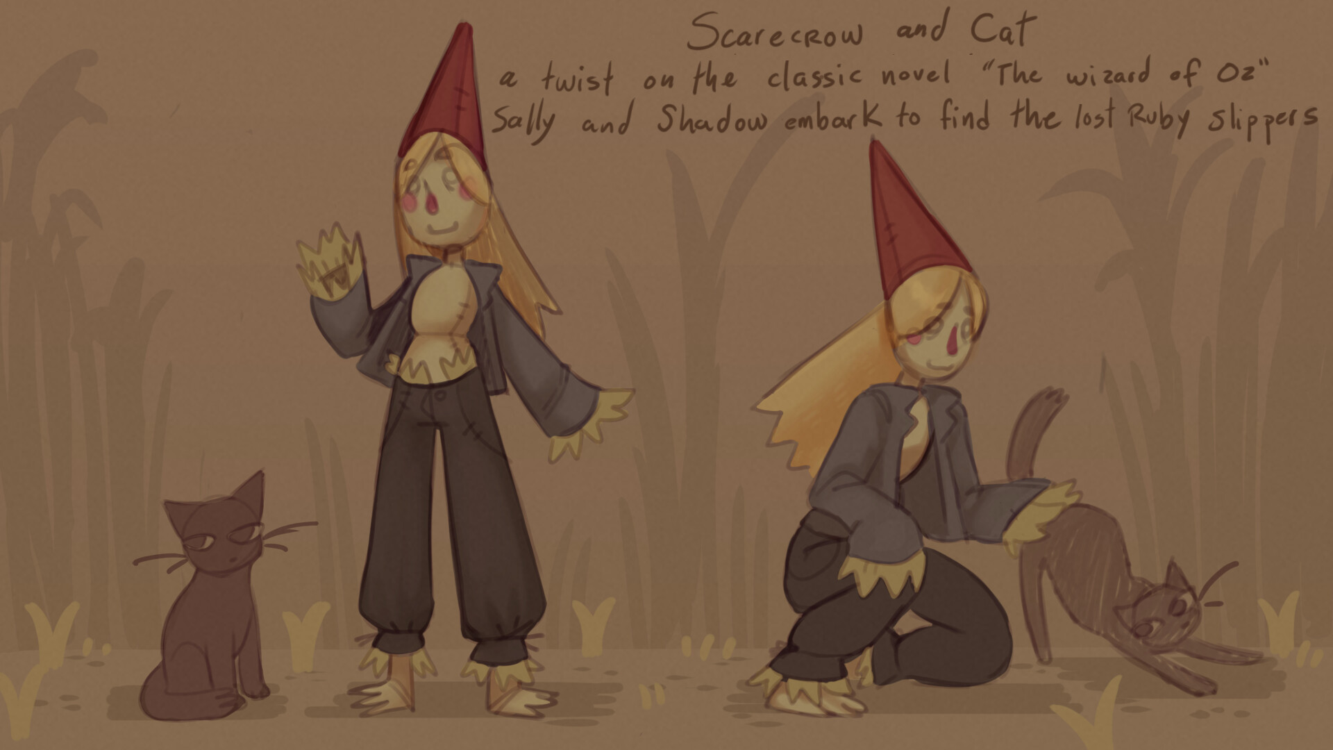 ArtStation - Scarecrow and Cat