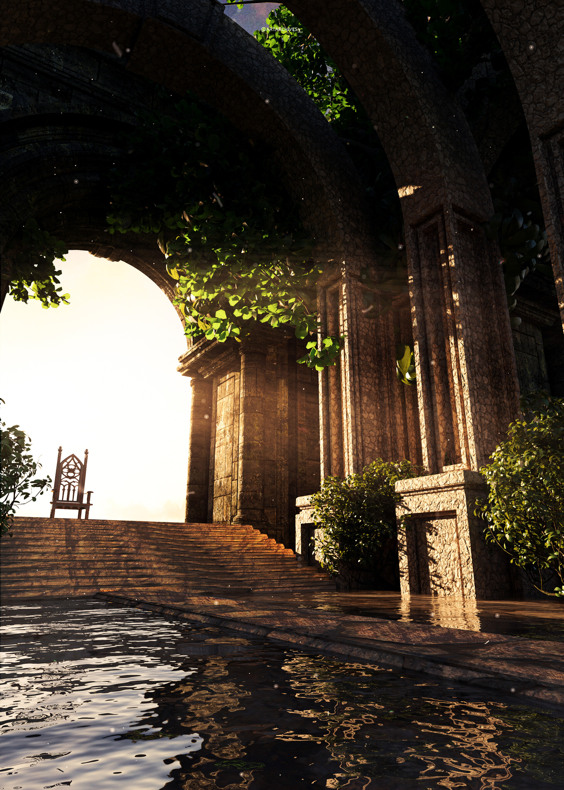 ArtStation - Throne Room | Day 1032
