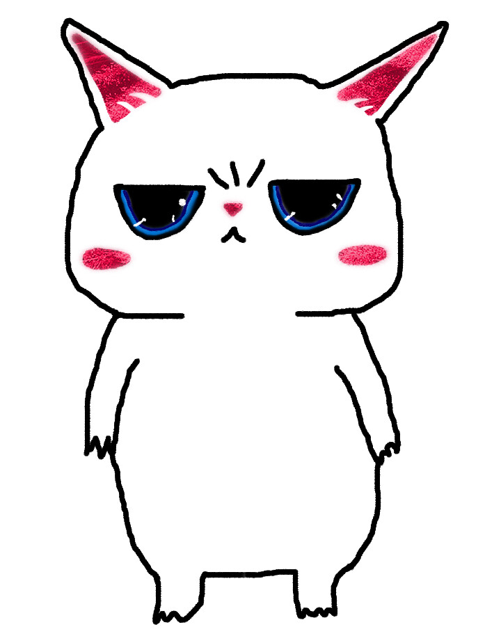 ArtStation - Angry cat