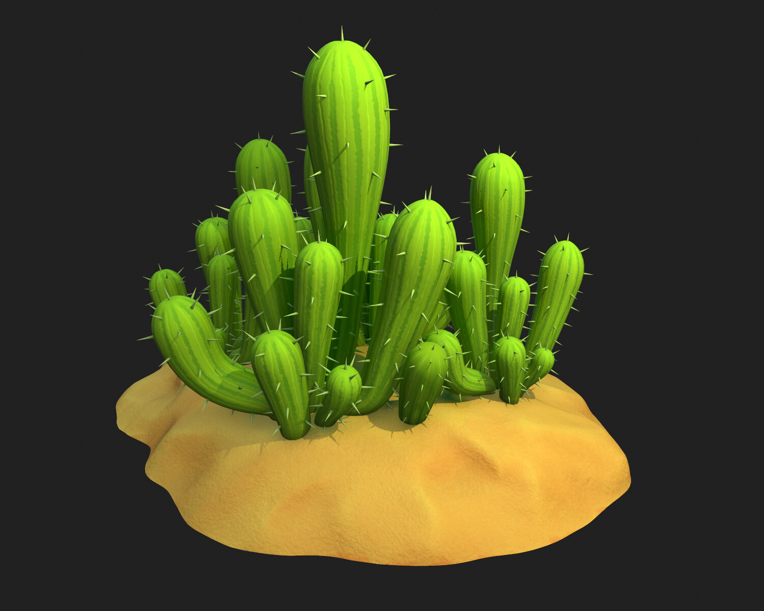 ArtStation - Cartoon cacti