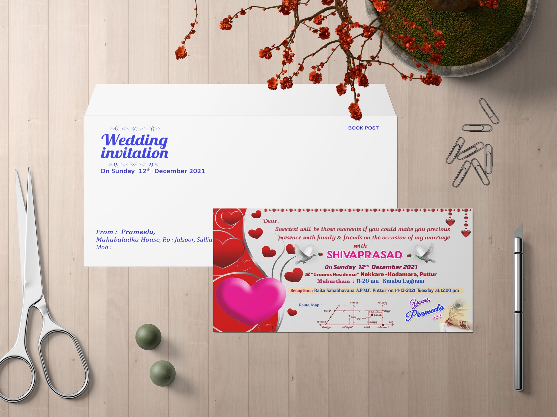 ArtStation - Personal Wedding Invitation Design