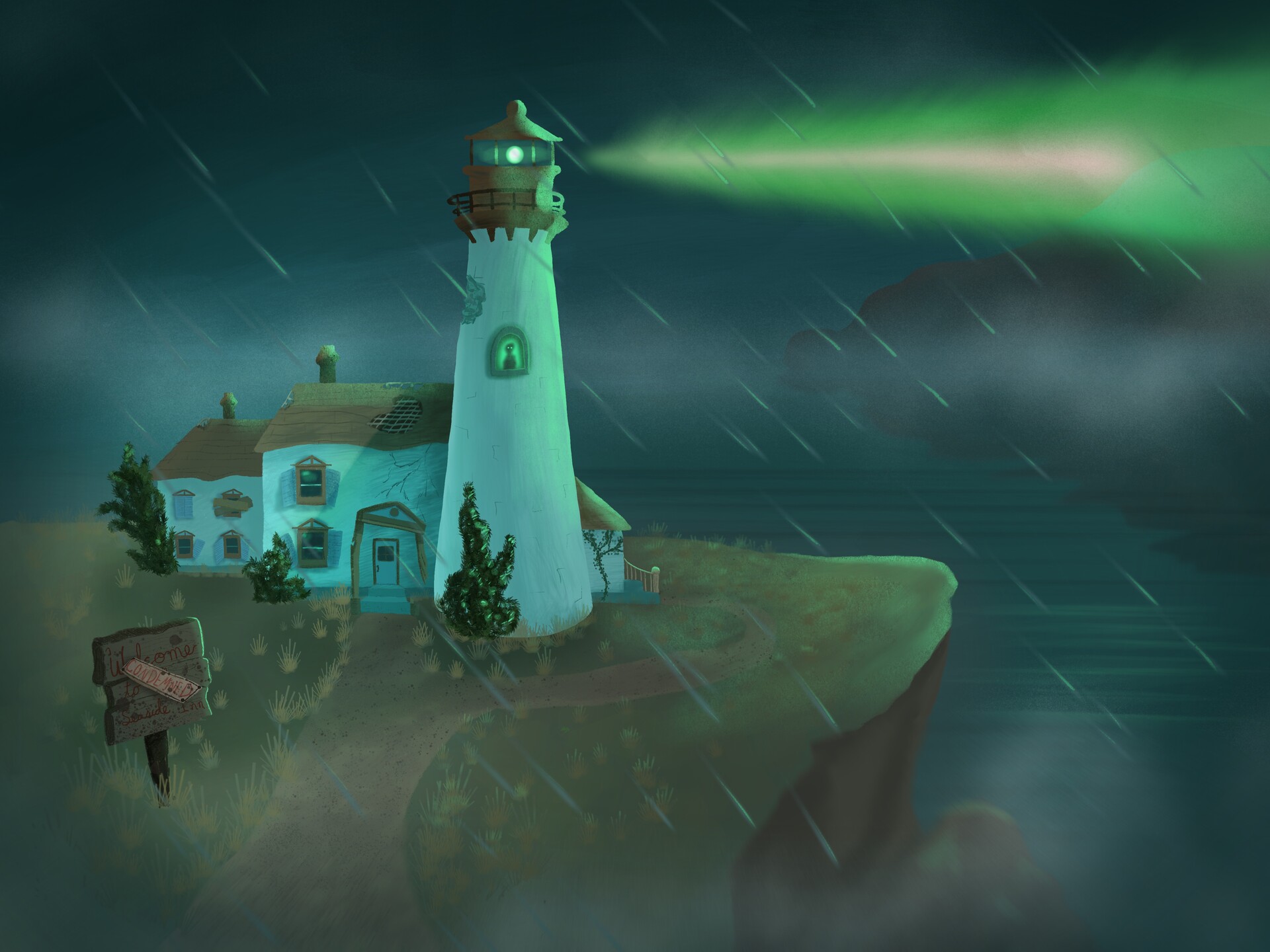 ArtStation - Haunted Lighthouse
