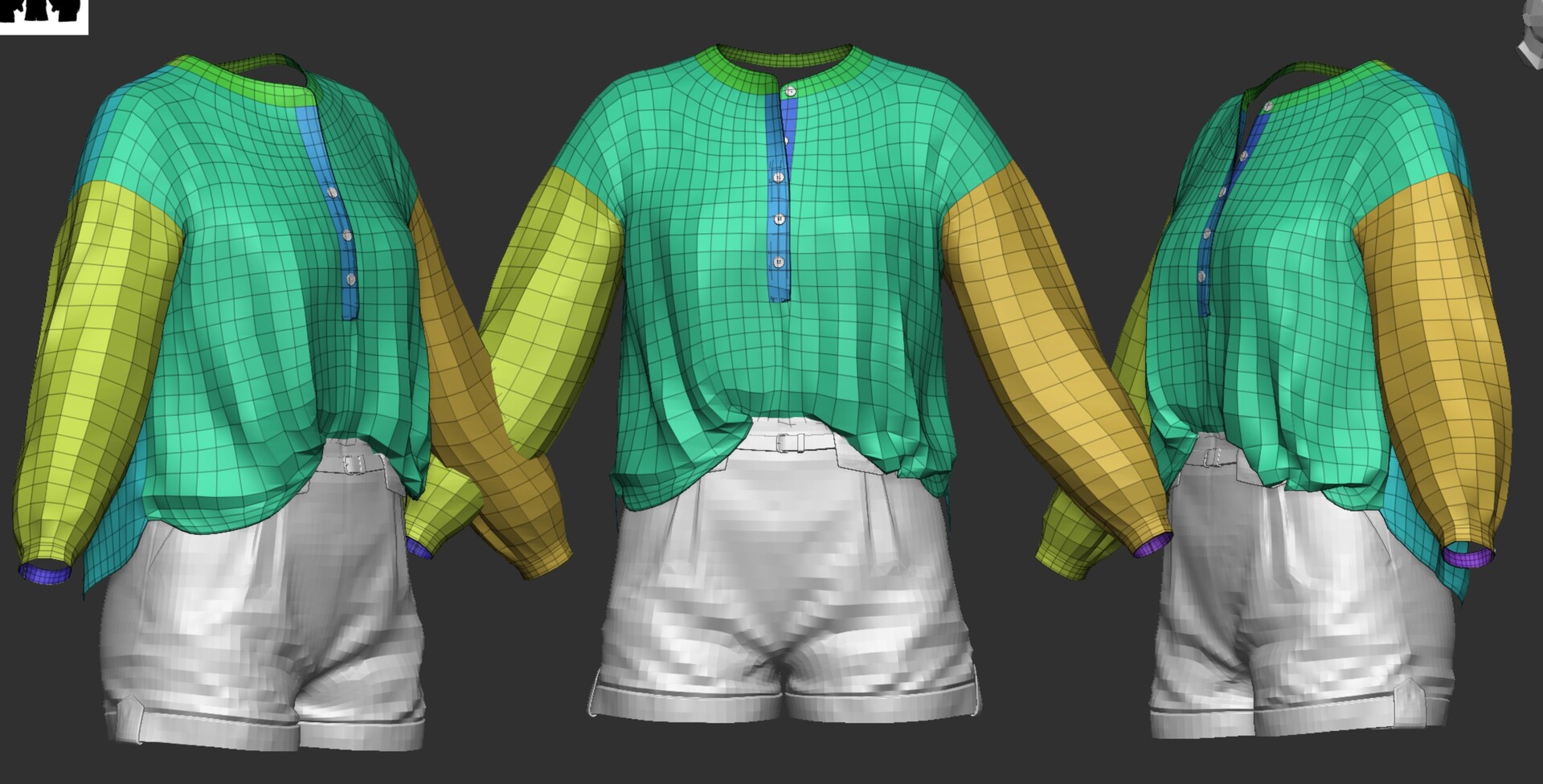 David Dame - Realistic Female Blouse