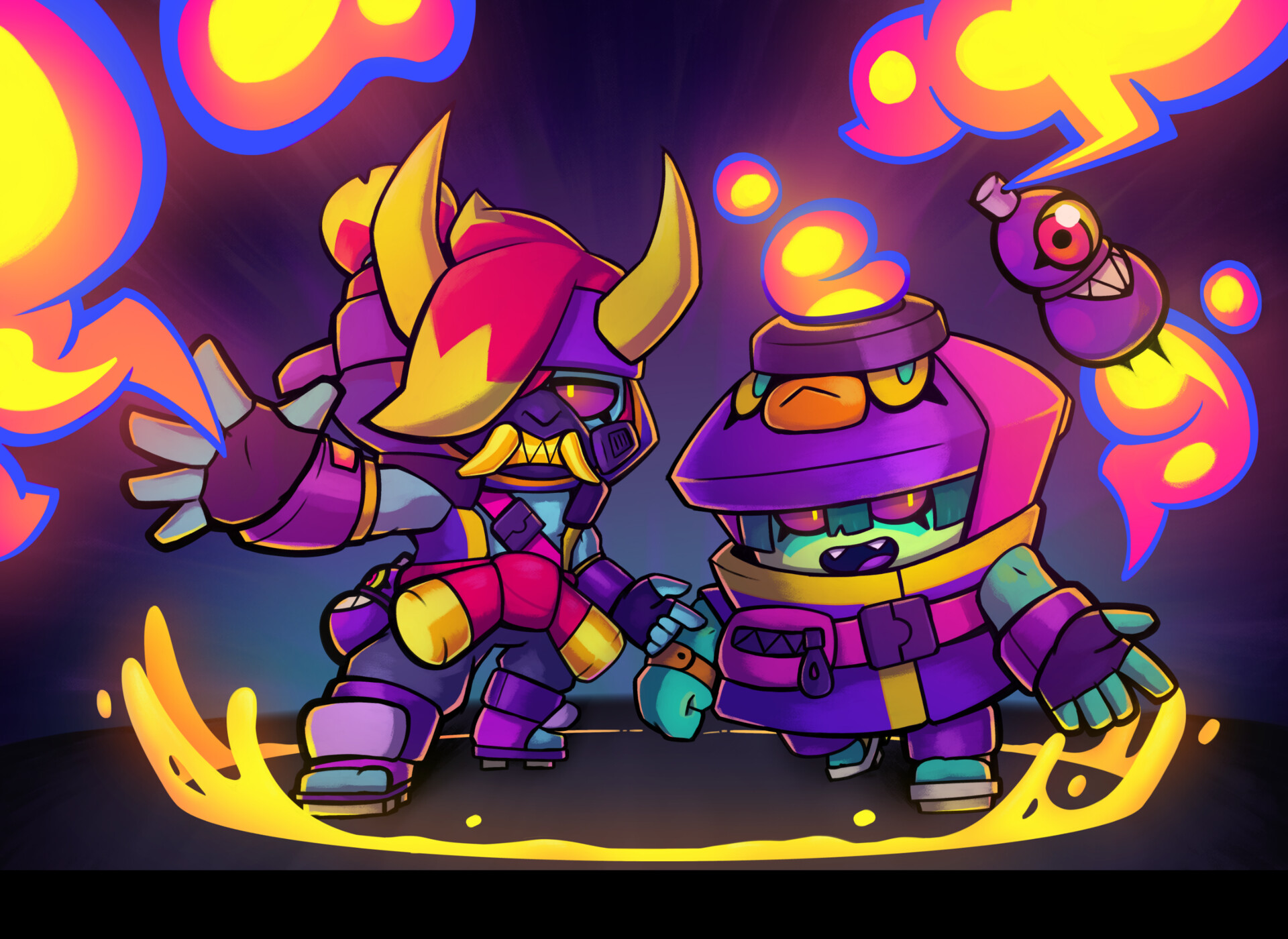 how to draw gene from brawl stars