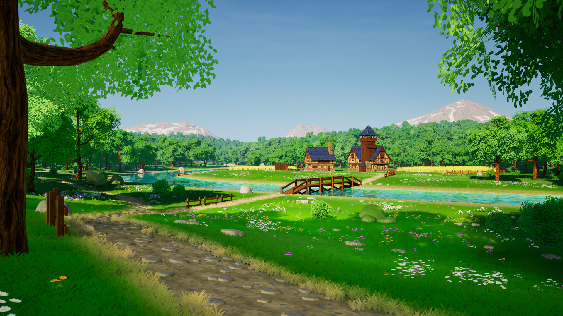 ArtStation - Riverside Farm