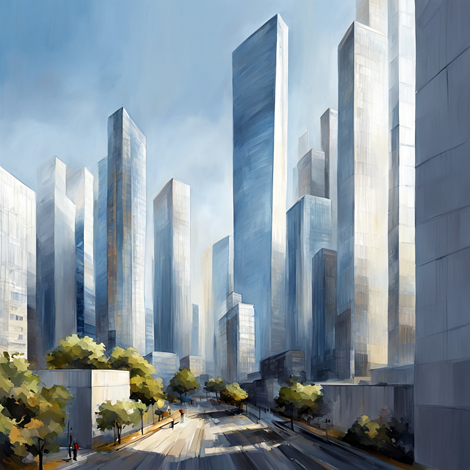 ArtStation - Modern city concept. architect's report.