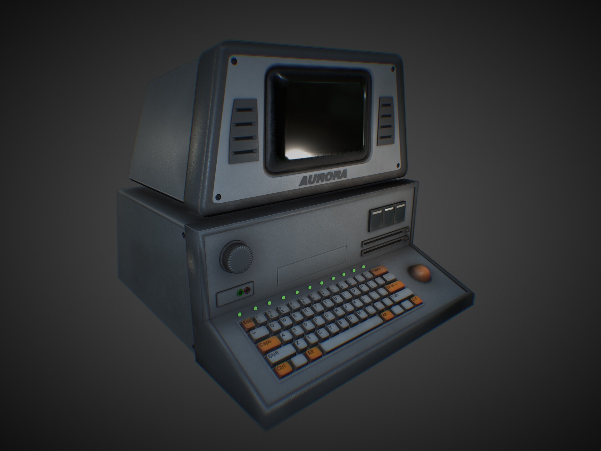 ArtStation - Retro futuristic computer
