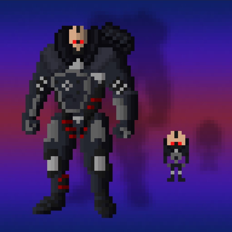 ArtStation - Adam Smasher Pixel Art