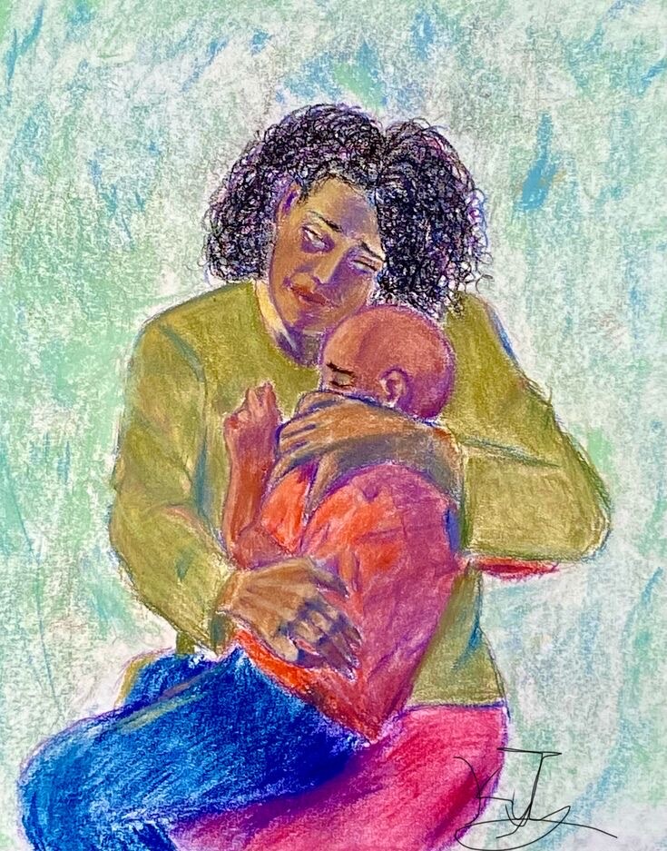 ArtStation - Mother and son bonding